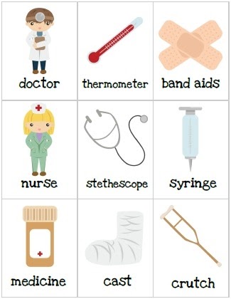 Flashcards sobre médicos - Flashcards about doctors (Inglés - English)